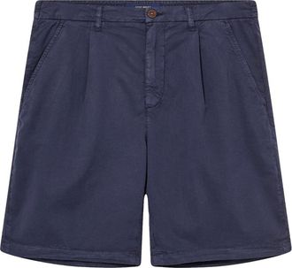 Mos Mosh Shorts aus einem soften Lyocell-Mix mit Bundfalte und Dehnbund in