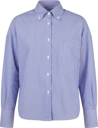 SOLOTRE Femme, Blouses et Chemises, Multicolore, Taille: 46 FR Camicia Oxford a righe