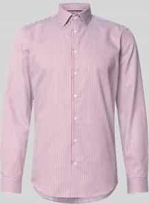 Jake*s Slim Fit Business-Hemd mit Kentkragen