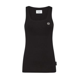 Philipp Plein &Auml;rmelloses Top - - Tops - Damen - Schwarzk - XS