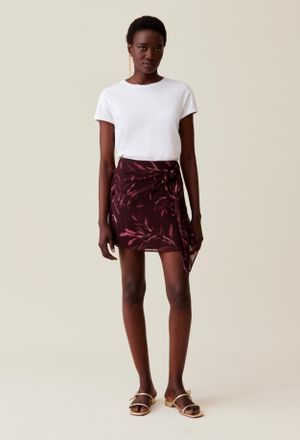 Claudie Pierlot Jupe fluide courte motif floral