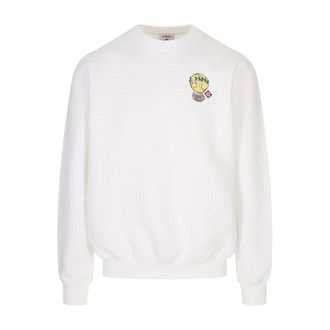 Casablanca Herren, Sweatshirts & Hoodies, Wei&szlig;, 2XLGr&ouml;&szlig;e