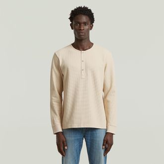 G-Star Structured Tweeter Grandad T-Shirt - Wei&szlig; - Herren