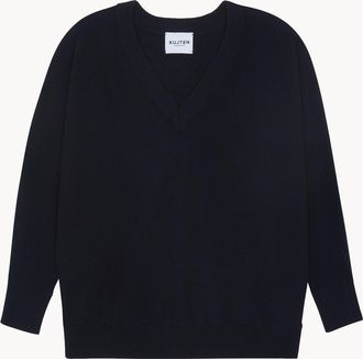 Kujten Pull cachemire col V oversize - Pull Line