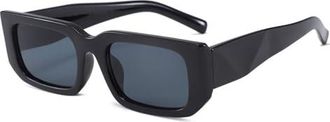 Generic Lunettes De Soleil Carr&eacute;es &Agrave; Petite Monture For Hommes, For Le Sport, Les Vacances En Plein Air(Black)