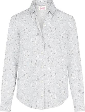 MC2 Saint Barth Femme, Blouses et Chemises, Blanc, Taille: 36 FR Meredith Shirt