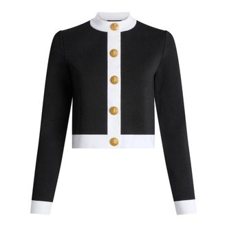 Balmain Strickjacke mit Kn&ouml;pfen - - Knitwear - Damen - Schwarzk - M