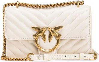 Pinko Pinko, Femme, Sacs, Blanc, Taille: ONE Size Mini Love Bag One Chevron