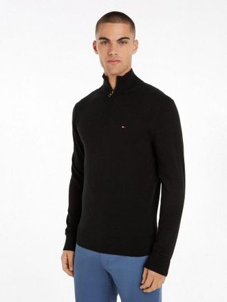 Tommy Hilfiger Troyer ESSENTIAL COTTON ZIP MOCK