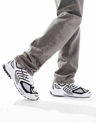 Nike Air Pegasus 2005 - Baskets - Blanc, noir et argent&eacute; m&eacute;tallis&eacute;