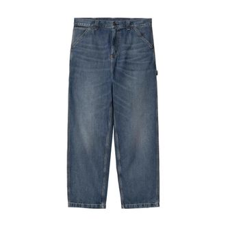 Carhartt Work in Progress Lockere Straight Bootcut Jeans - - Jeans - Herren - Blau - L