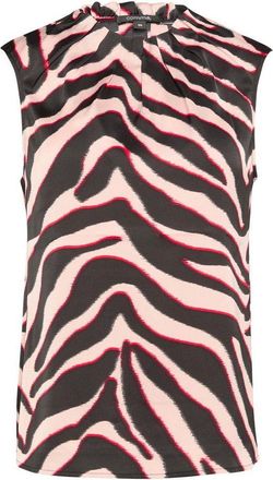 Comma Blusentop Bluse Satin-Bluse mit Raffung