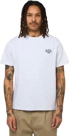 A.P.C. A.p.c., Homme, Tops, Gris, Taille: XL T-shirt Standard Rue Madame
