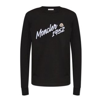 Moncler Homme, Tops, Noir, Taille: 3XL T-shirt &agrave; logo