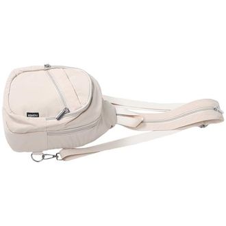 Yardwe Mini Sac Bandouli&egrave;re Femme L&eacute;ger Nylon Sac &agrave; Dos Mini Crossbody Polyvalent pour Voyage Randonn&eacute;e Quotidien Beige