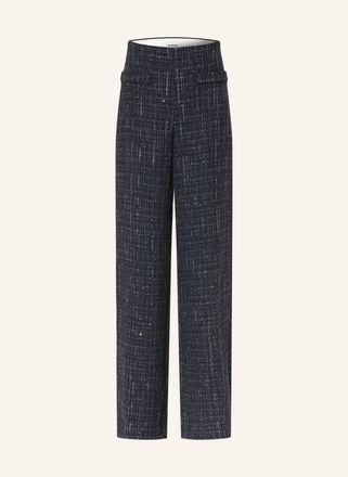 Sandro Sandro Marlenehose Aus Tweed Mit Glitzergarn Und Pailletten blau