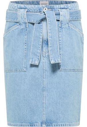 Mustang Jeans Style Blossom Denim Jupe, Bleu Clair 201, 30 Femmes