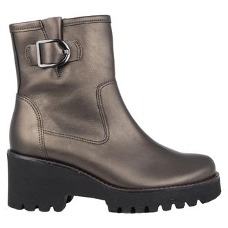 Gabor Eleganter Leder Kn&ouml;chelstiefel - Grau - - Shoes - Damen - Grau - 38 EU