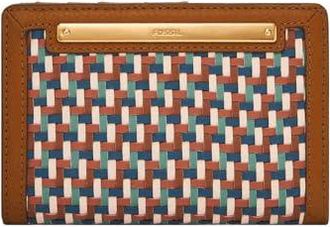 Fossil Liza, Accessoire de Voyage-Portefeuille à Double pli Femmes, Marron à Rayures, 13.34 cm L x 1.91 cm W x 9.53 cm H