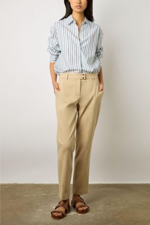 Gerard Darel Pantalon 7/8 en coton uni - CORA - Sable