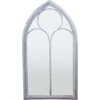 Esschert Design Esschert Design - Grand miroir fenêtre en métal Eglise