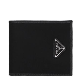Prada Hommess Portefeuille Tissu Noir