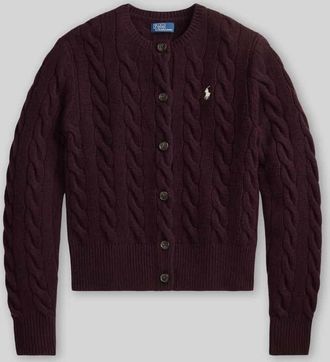 Polo Ralph Lauren Regular Fit Strickjacke aus Wolle mit Kaschmir-Anteil