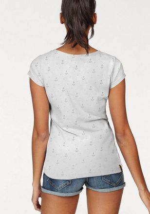 Ragwear T-Shirt FLORAH A ORGANIC O mit maritimen Anker-Print