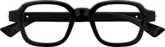 Bottega Veneta unisex, Accessoires, Noir, Taille: 48 MM Bv1462O Optical Frame