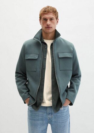 Marc O'Polo Denim Strickjacke Sweatshirtjacke Scuba - Regular Fit