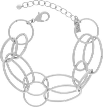 Dansk Copenhagen Tempeste T-bar Paperclip Armband - - Accessories - Damen - Grau - ONE SIZE