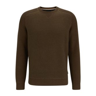 HUGO BOSS Gr&uuml;ner Wald Rundhals Pullover - - Knitwear - Herren - Gr&uuml;n - M