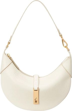Ralph Lauren Femme, Sacs, Beige, Taille: ONE Size ID Mini Sac Bandouli&egrave;re en Cuir