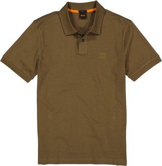 Boss Orange by Hugo Boss BOSS Orange Herren Polo-Shirt braun Slim Fit