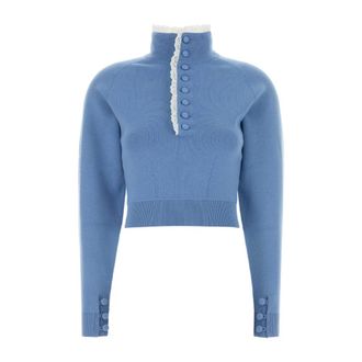 Chlo&eacute; Rollkragenpullover - - Knitwear - Damen - Blau - M
