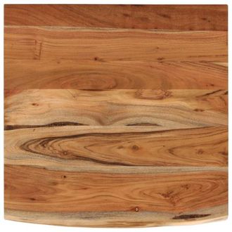 vidaXL Dessus de bureau carr&eacute; bois massif dacacia bordure assortie Vidaxl