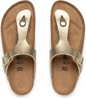 Birkenstock Zehentrenner Gizeh Bs 1016109 Goldfarben