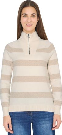 Cecil Gestreifter Pullover Desert beige Melange XXL