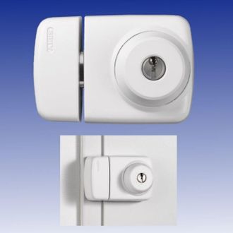 ABUS T&uuml;rsicherung Zusatzschloss 7525 wei&szlig;