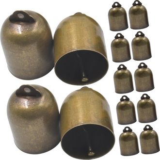 Angoily 20 Stück Teiliges Vintage Messing Glocken Bronze Jingle Bells für DIY Bastelarbeiten Weihnachtsbaumhänger Windspiele Handgefertigte Dekorationen mit K