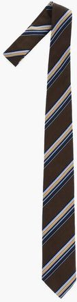 Corneliani Regimental Striped Silk Tie size Unica