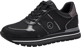 Tamaris Damen Schnürer Vegan schwarz 37