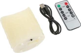 Hemobllo Led-kerzenlichter Elektrische Simulationskerzenlampe Partylichtdekor Festivallicht Kerzen Form Licht Beige Umweltschonend Langlebig Für Heimgebrauch T