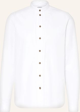 Grasegger Trachtenhemd Kissing Regular Fit Mit Stehkragen weiss