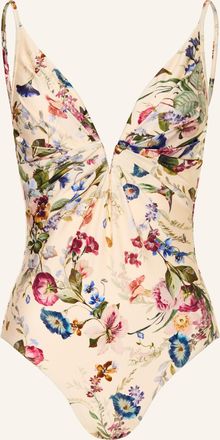 Zimmermann Badeanzug Patience Tuck Plunge beige