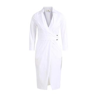 Elisabetta Franchi Femme, Robes, Blanc, Taille: 42 FR Combinaisons