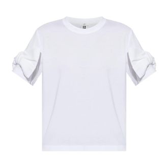 Comme Des Gar&ccedil;ons T-Shirt mit dekorativen Applikationen - - Tops - Damen - Wei&szlig; - M