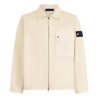 Stone Island Homme, Vestes, Beige, Taille: L Veste L&eacute;g&egrave;re Zipp&eacute;e