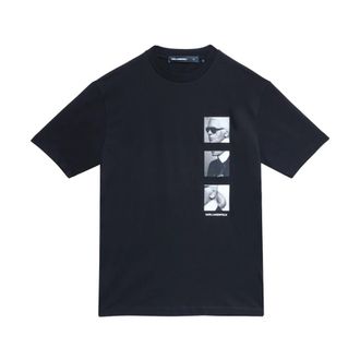 Karl Lagerfeld Photos T-shirt - - Tops - Herren - Schwarzk - S