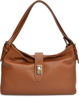 Anna Luchini Braun Rindsledertasche
